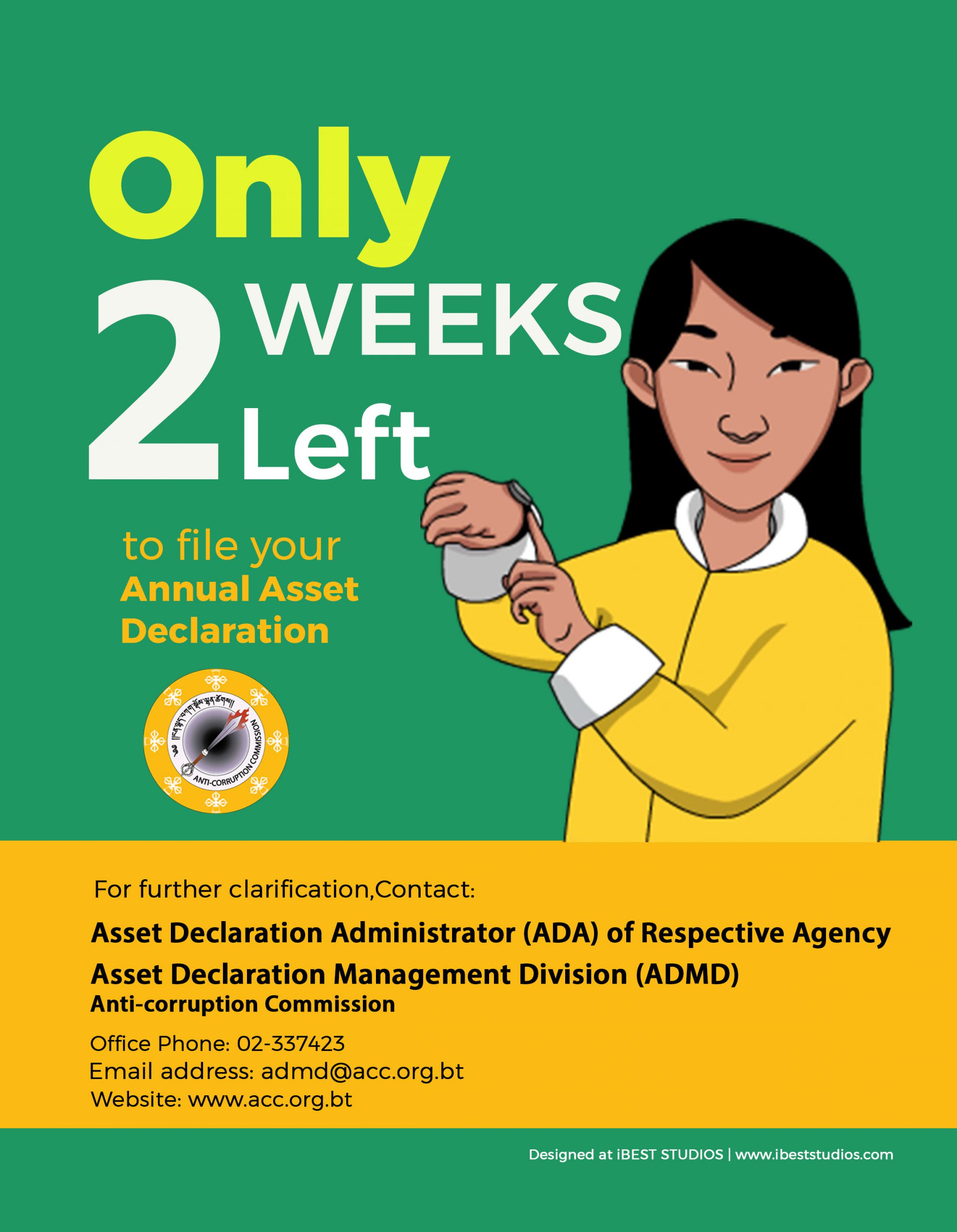 Reminder: Just 2 weeks left to file your Annual Asset Declaration ...